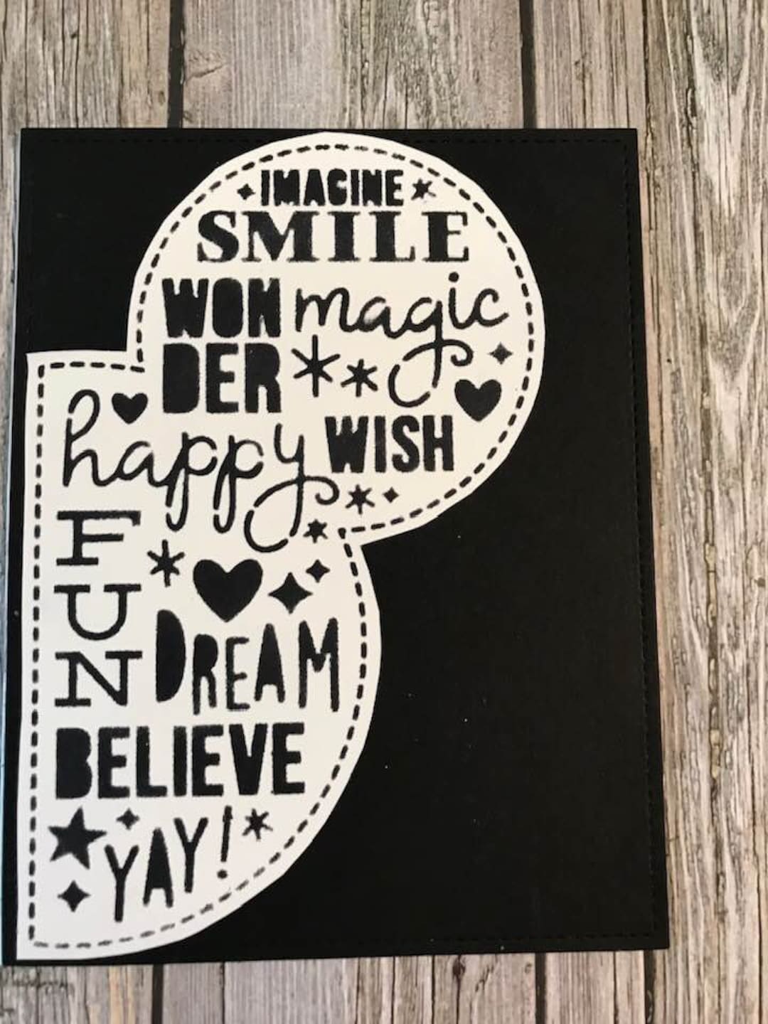 Handmade Disney Inspired Mickey Mouse Card-handmade Mickey Card ...