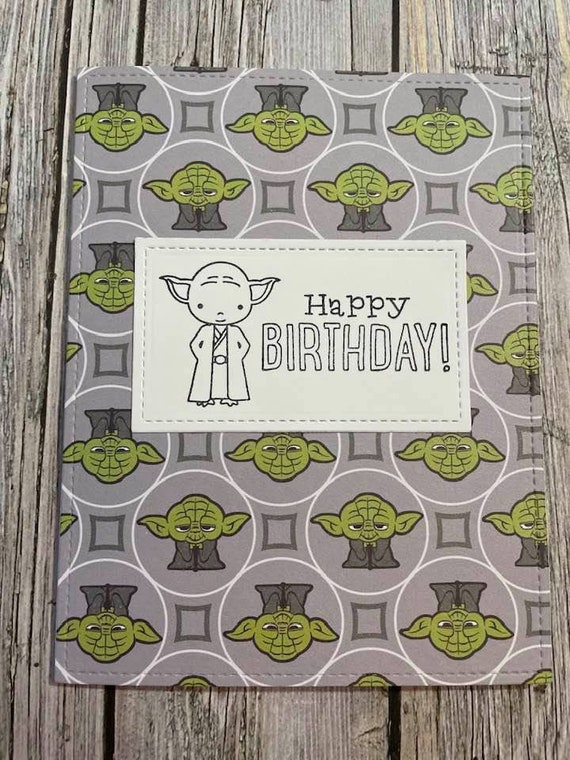Handmade Inspired Star Wars Birthday Card-handmade Inspired - Etsy
