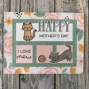 Handmade Cat Card-handmade Cat Birthday Card-happy Purrthday Card ...