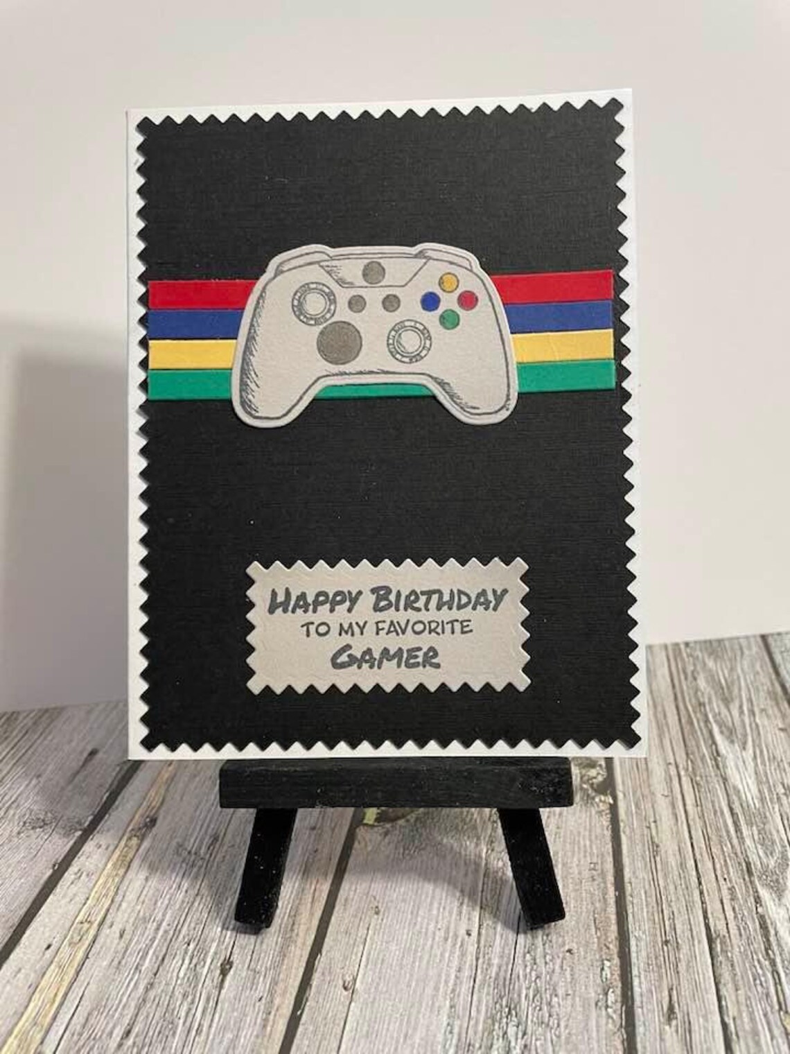 Handmade Gamer Birthday Card-handmade Game Controller Card-handmade ...