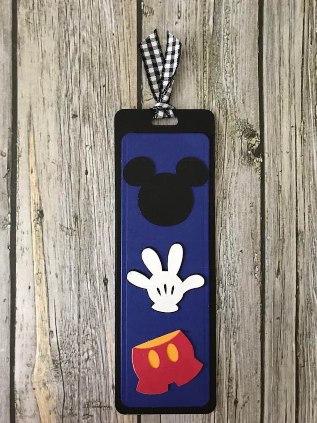 Handmade Inspired Disney Bookmark-inspired Mickey Mouse Bookmark-disney ...