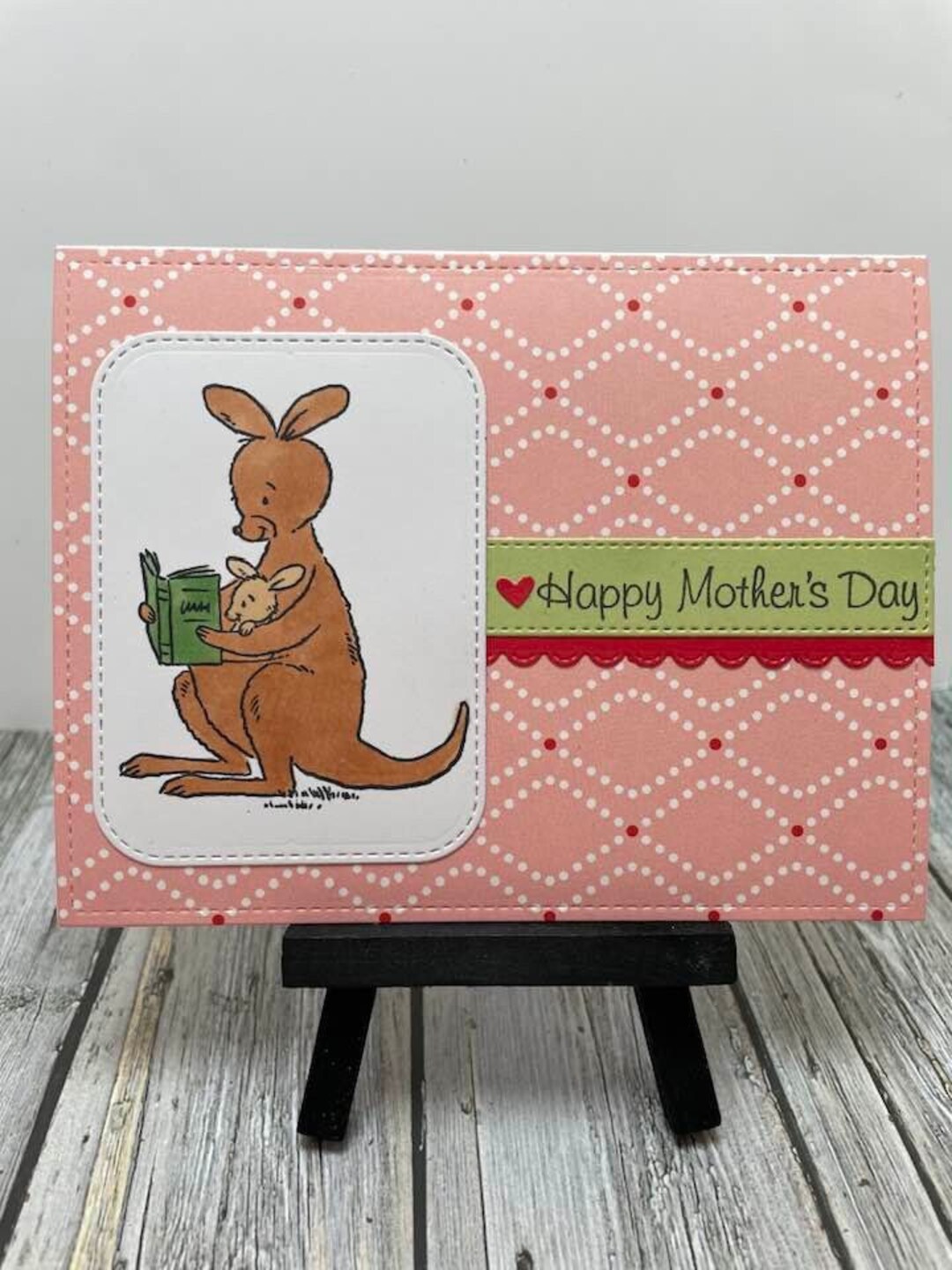 Handmade Happy Mother's Day Card-handmade Kangaroo Mother's Day Card ...