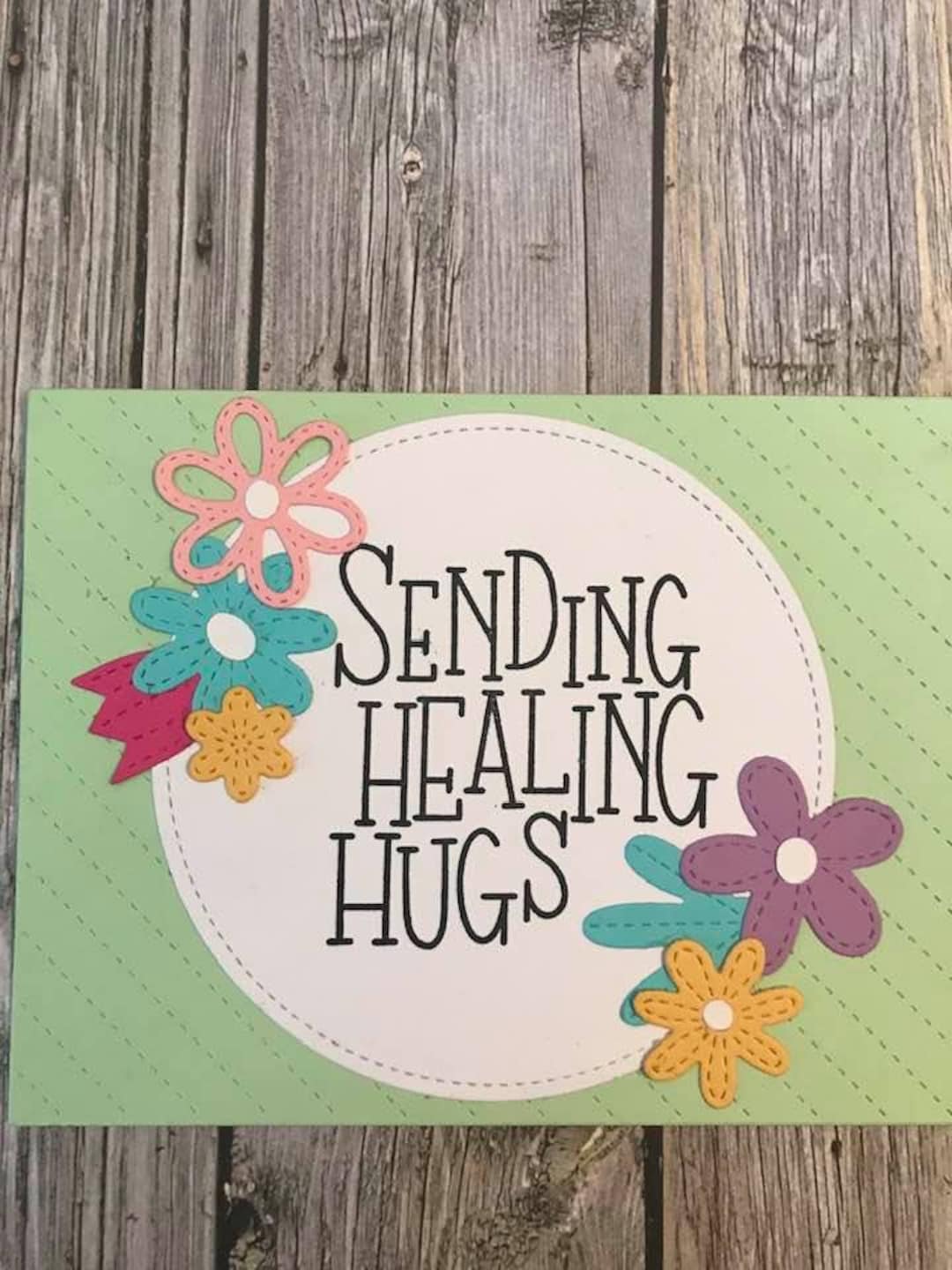 Handmade Sending Healing Hugs Card-handmade Get Well Card-handmade ...