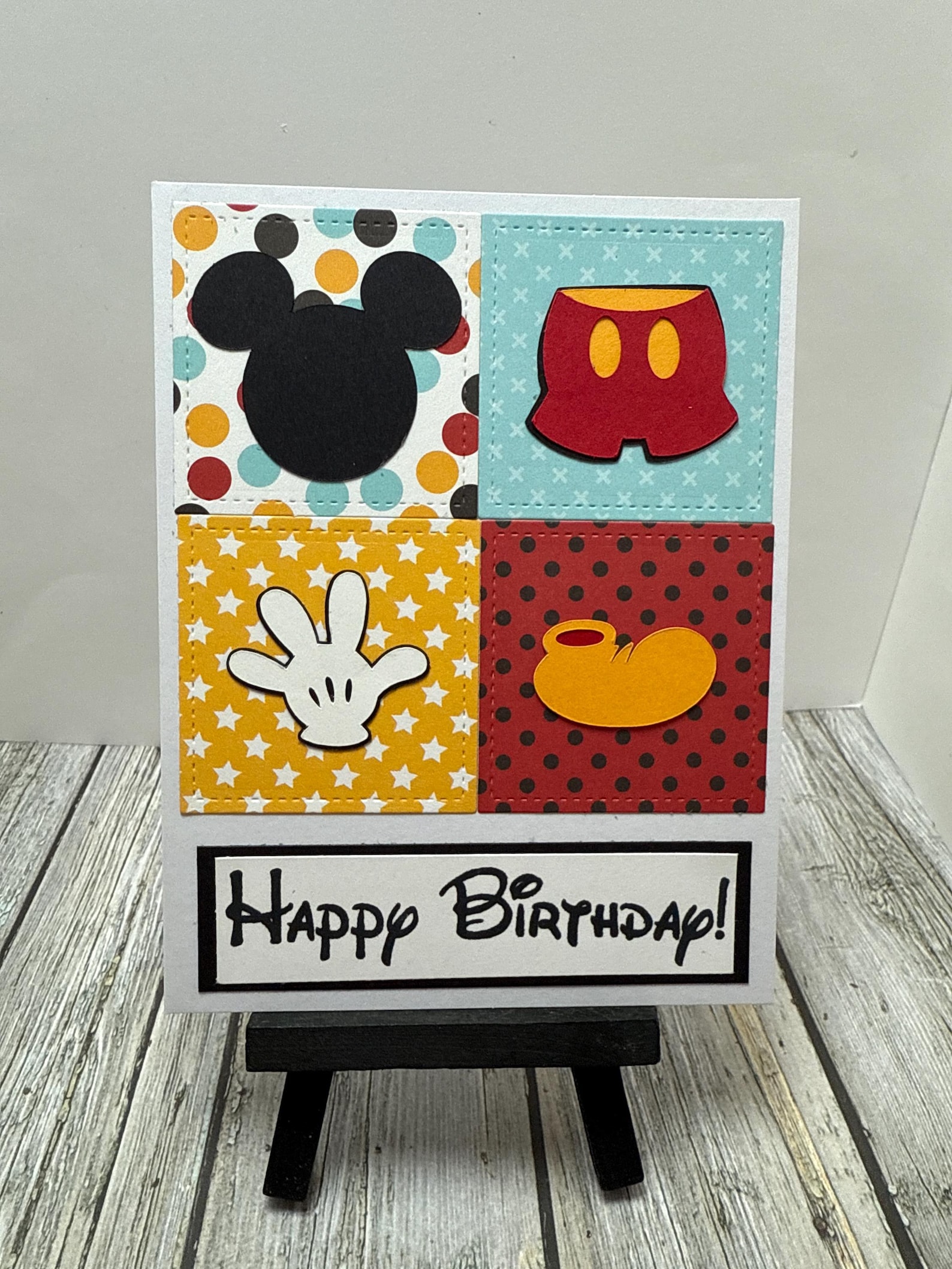 Mickey Mouse Card-handmade Mickey Mouse Card-mousekeeping Card-disney ...