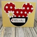 Minnie Mouse Thanks Card-handmade Minnie Mouse Thanks Card-mousekeeping ...