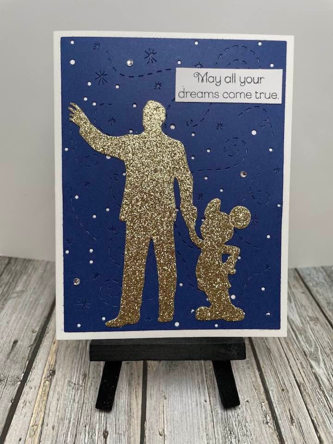 Disney Inspired Walt and Mickey Mouse Card-walt and Mickey Graduation ...