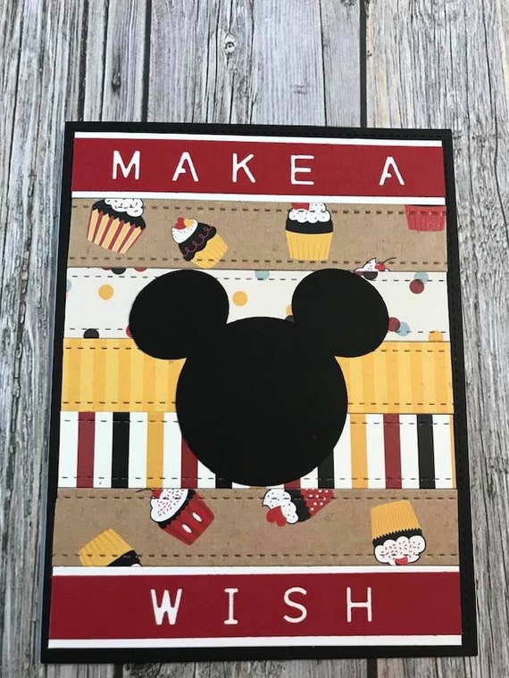 Handmade Mickey Mouse Birthday Cards