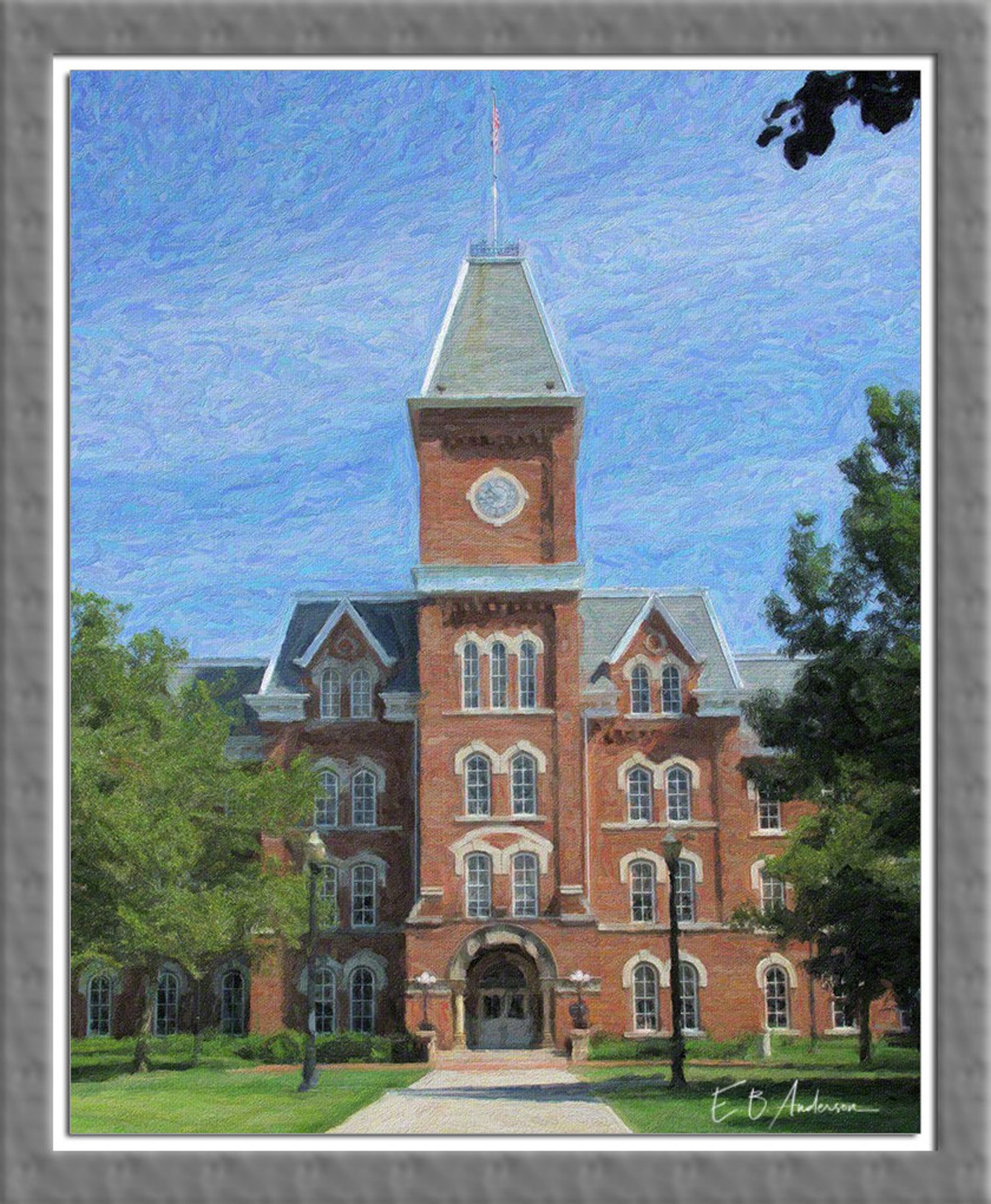 University Hall Ohio State University Columbus Ohio | Etsy