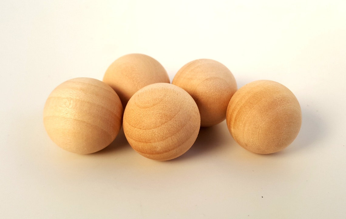 3/4 Wooden Balls Quantity of 50 Unfinished Solid | Etsy