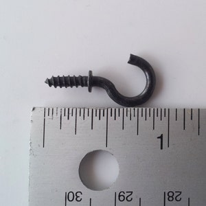 0.5 Inch / Pkg of 20 Small Key Hooks / 1/2" Screw Hooks / DIY Jewelry ...