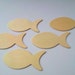 10 Unfinished Wooden Fish Cut Out / Wood Fish Shape / Ready to Paint - Etsy