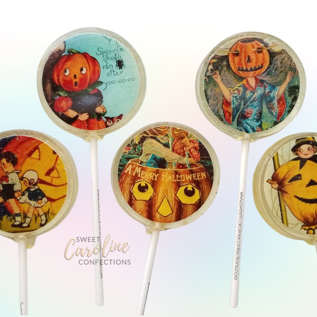 Vintage Halloween Postcard Lollipops Halloween Candy - Etsy