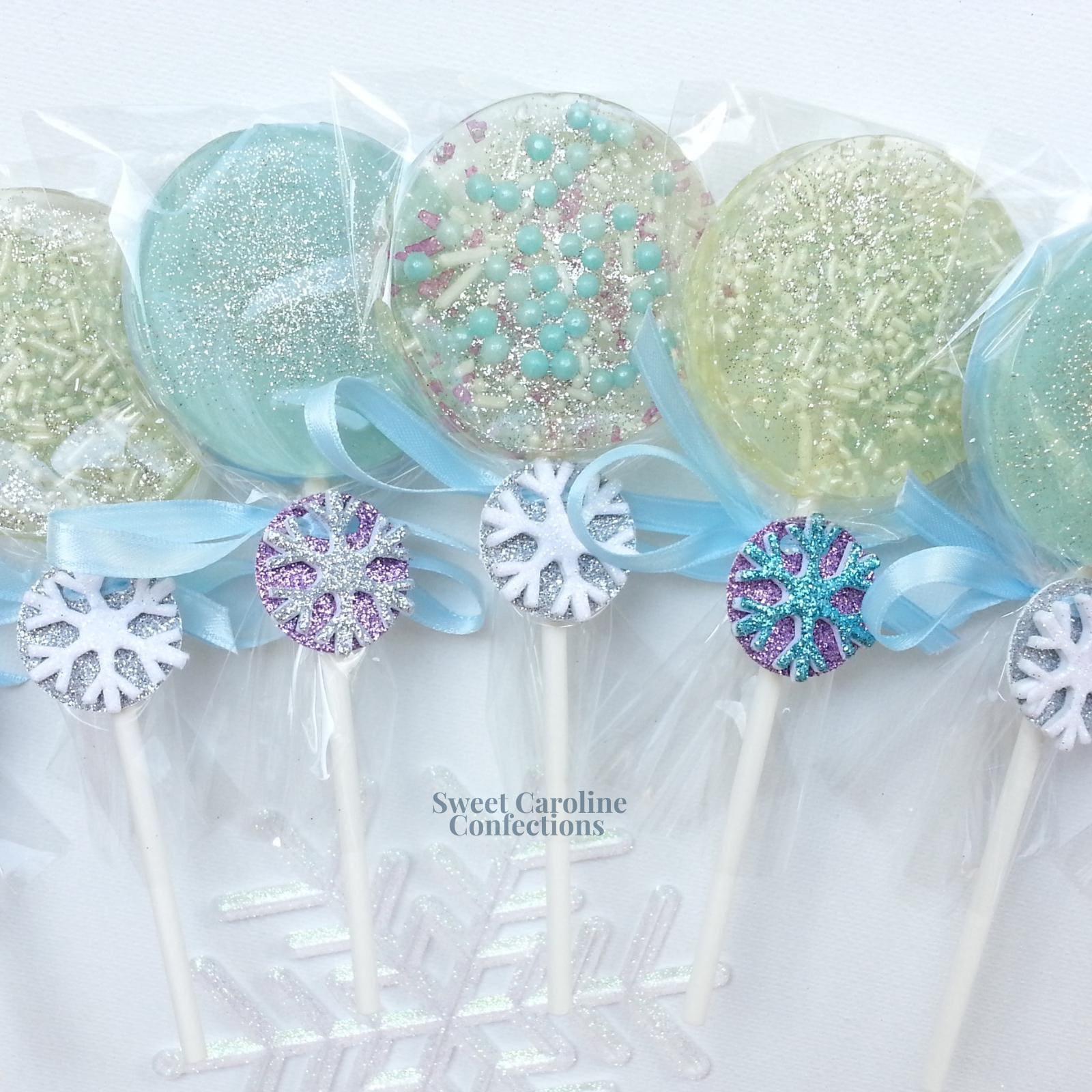 Frozen Lollipops, Frozen Lollipops, Snowflake Lollipops, Frozen Themed ...