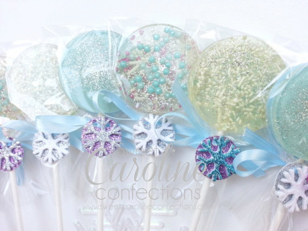 Frozen Lollipops, Frozen Lollipops, Snowflake Lollipops, Frozen Themed ...