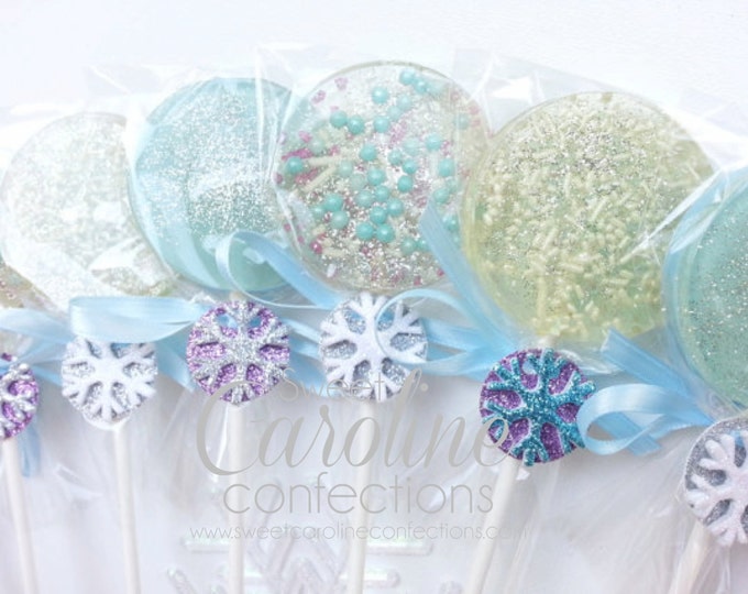 Frozen Lollipops, Frozen Lollipops, Snowflake Lollipops, Frozen Themed ...