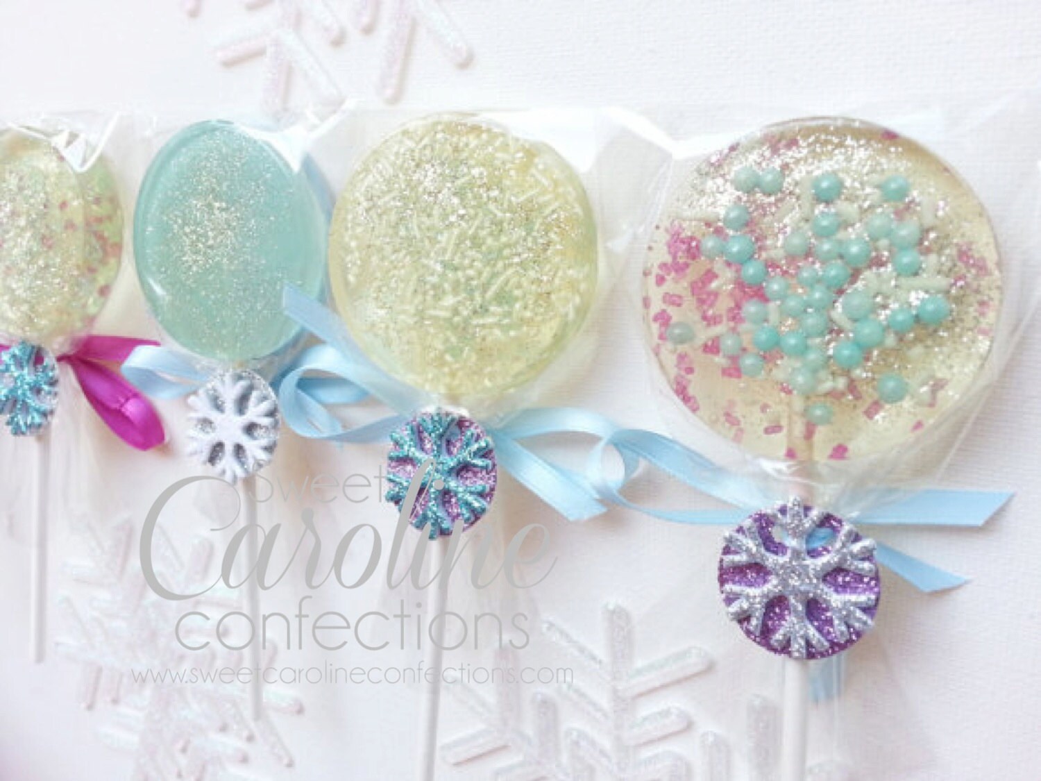 Frozen Lollipops Frozen Lollipops Snowflake Lollipops - Etsy