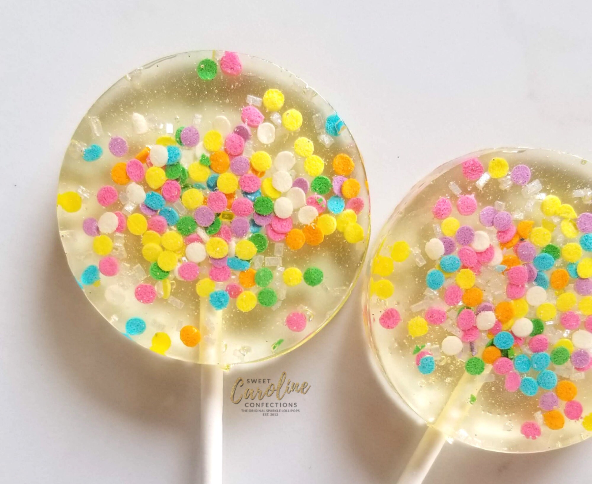 Birthday Sprinkle Lollipops Celebration Lollipops Hard Candy | Etsy