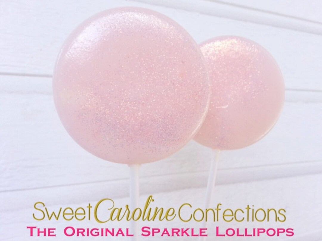 Light Pink Lollipops, Baby Pink Lollipops, Candy, Wedding Favor, Baby ...