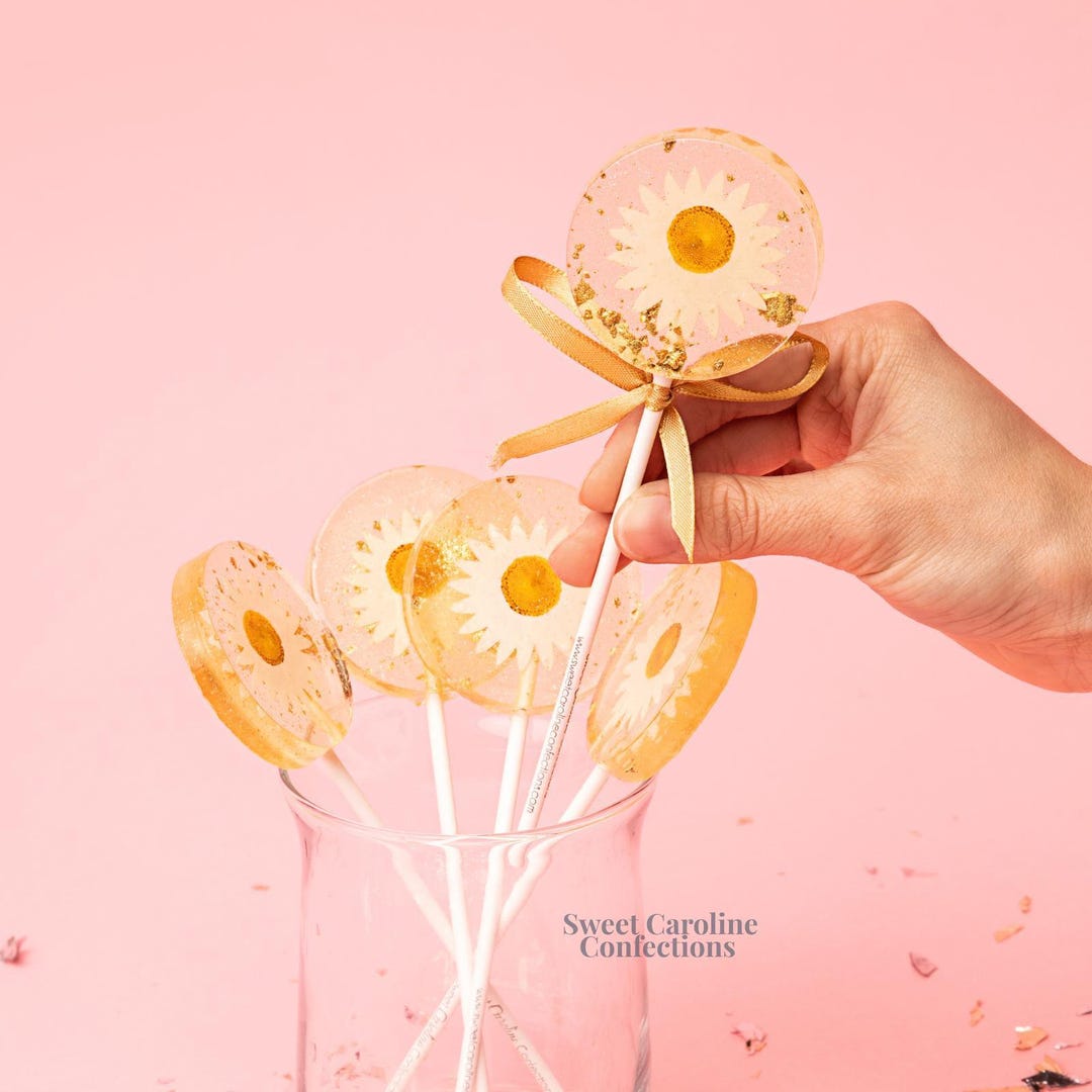 Daisy Flower Lollipops, Flower Favors, Daisy Favors, Spring Favors ...