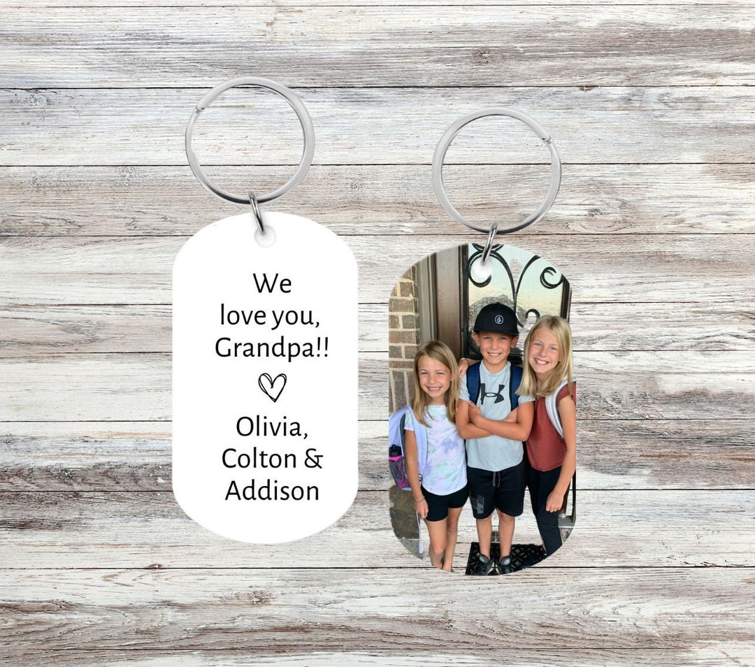 Grandpa Keychain, Personalized Gifts for Grandpa, Grandpa Gift, Grandma ...