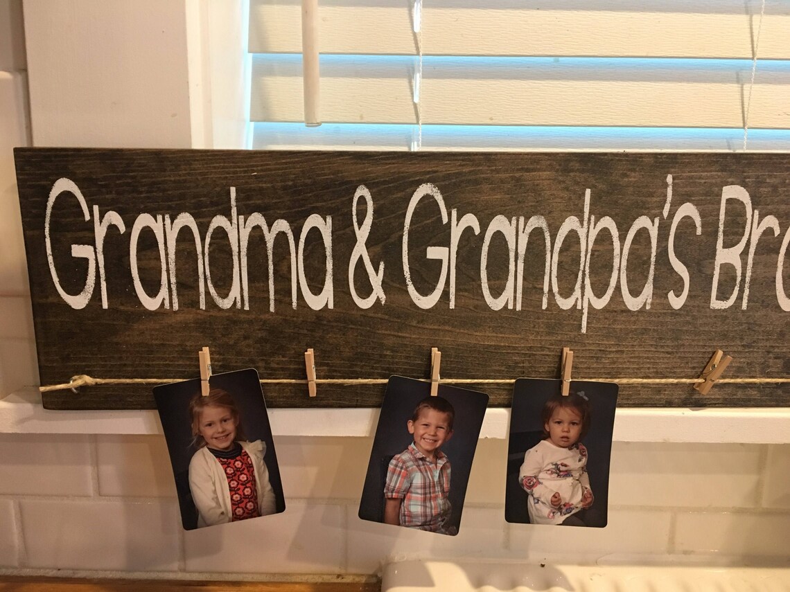 Brag Board Grandma and Grandpas Brag Board Rustic Gift - Etsy