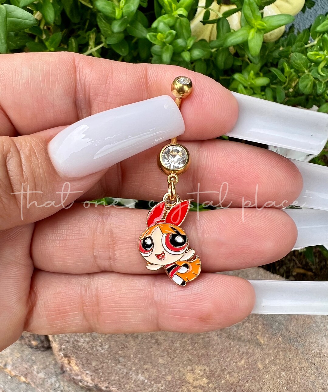 BIN #176 the POWERPUFF Girls Gold Inspired Cartoon BLOSSOM Vintage ...