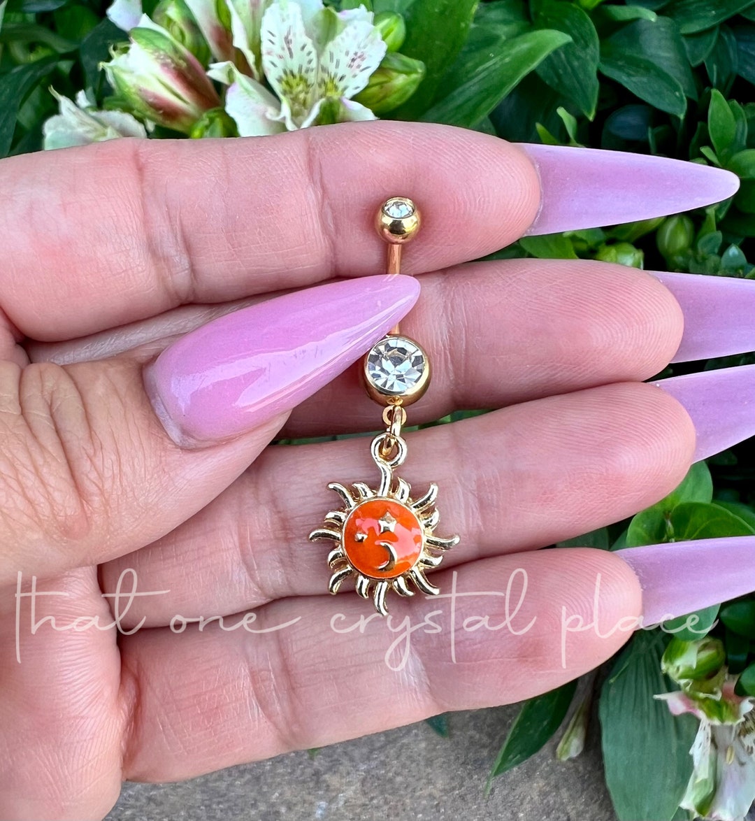 BIN #154 Starry Night Gold Inspired Sun MOON Stars Luna Boho Simple ...