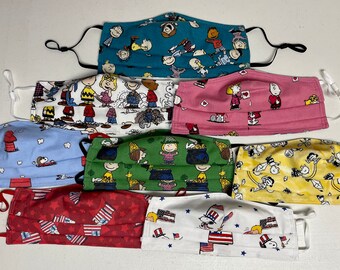 Peanuts Face Mask - Etsy