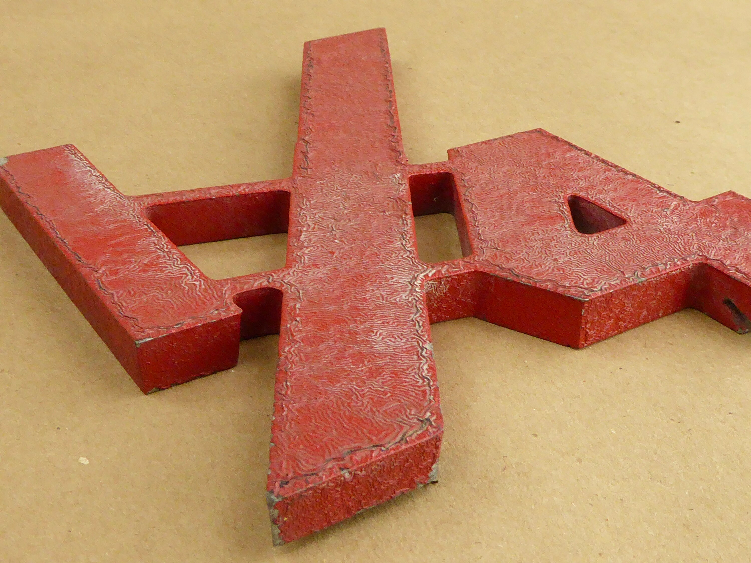 Rare Fraction Sign Wagner Sign Service Inc Cast Aluminum 1/4 Number ...