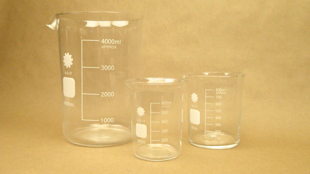 Vintage Glass Beaker - Apothecary Vase, Science Lab Decor - Etsy