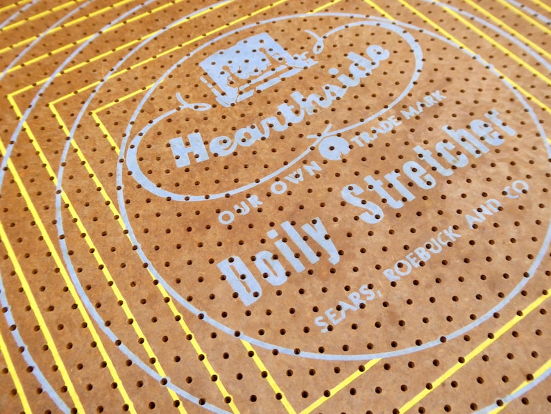 Vintage Hearthside Doily Stretcher – 1950s Sears Roebuck Textile Decor ...