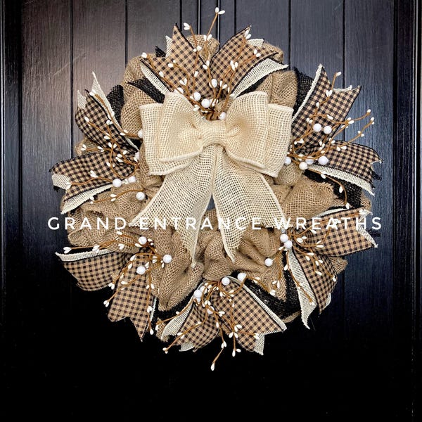 Gingham and Burlap - Etsy