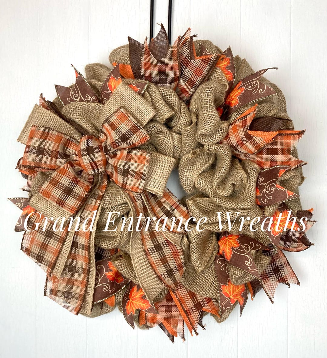 Fall Farmhouse WREATH, Thanksgiving Wreath, Farmhouse Wreaths, Fall ...
