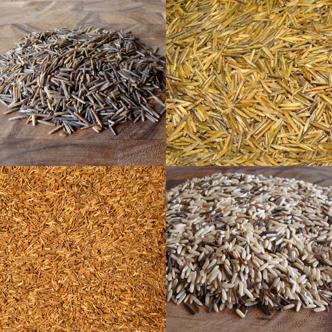 BINESHII WILD RICE Sampler Hand-harvested and Cedar Wood-parched ...