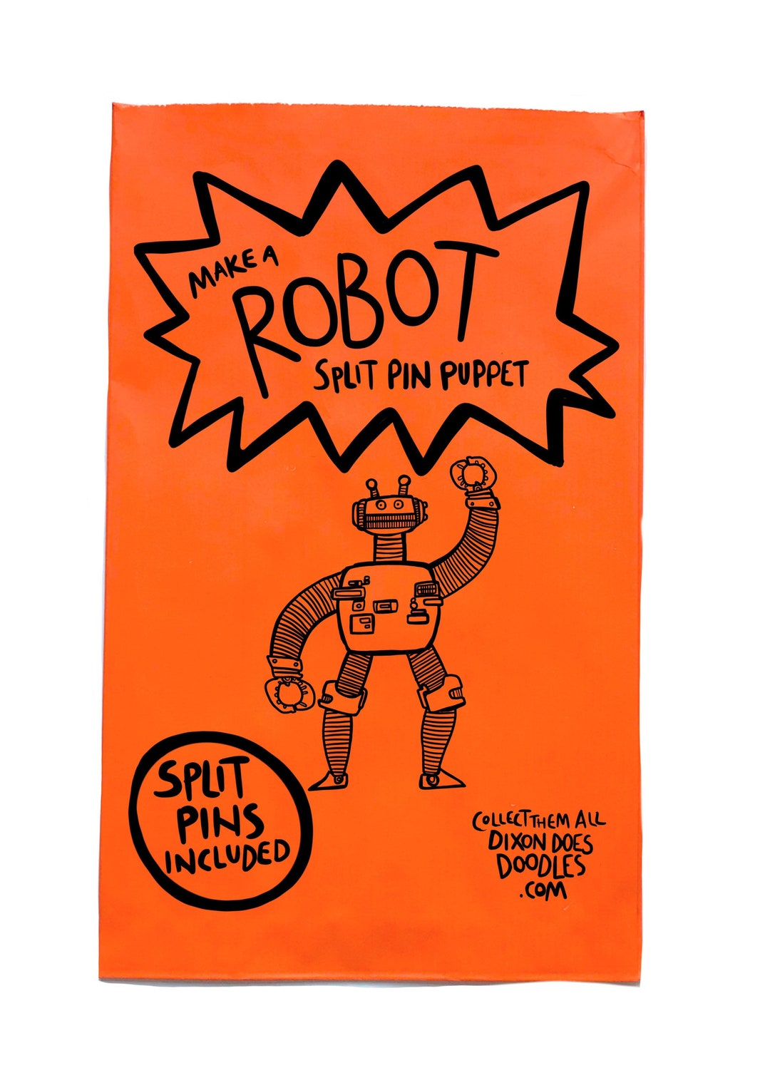 Robot Split Pin Puppet Easter Craft Pack Robot - Etsy