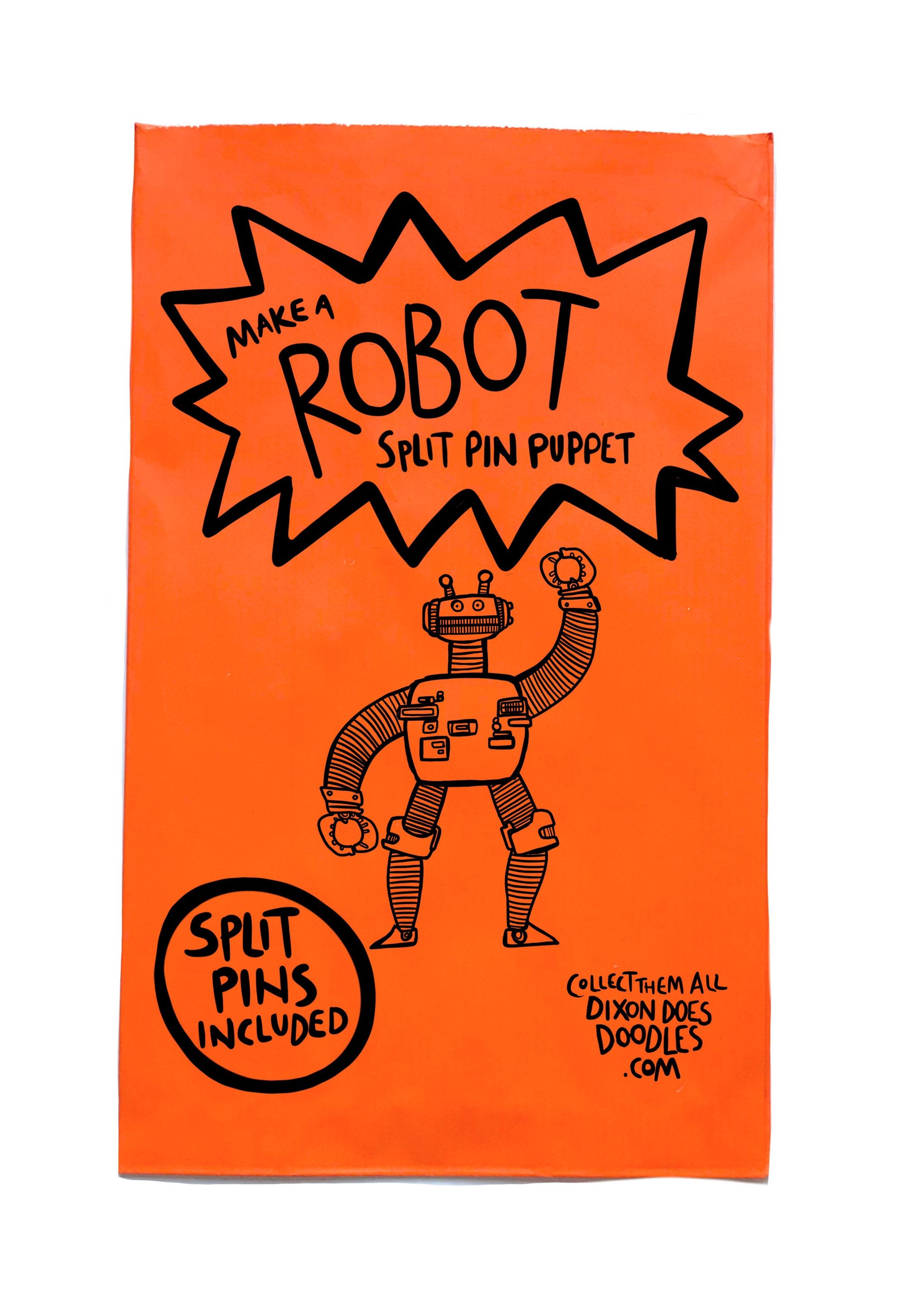 Robot Split Pin Puppet Easter Craft Pack Robot | Etsy UK