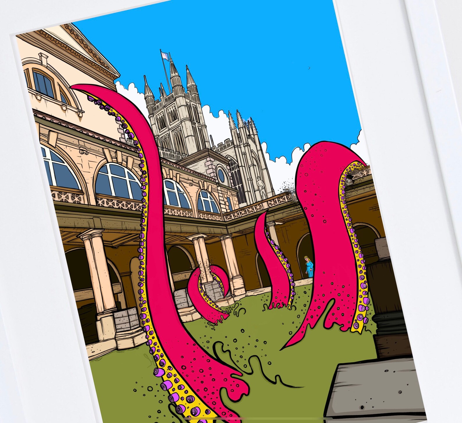 Beast Vs Bath Roman Spa - Illustration - Bath - - Etsy