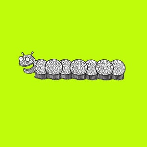 Caterpillar Split Pin Puppet Nature Easter Craft Pack Robot Activity ...