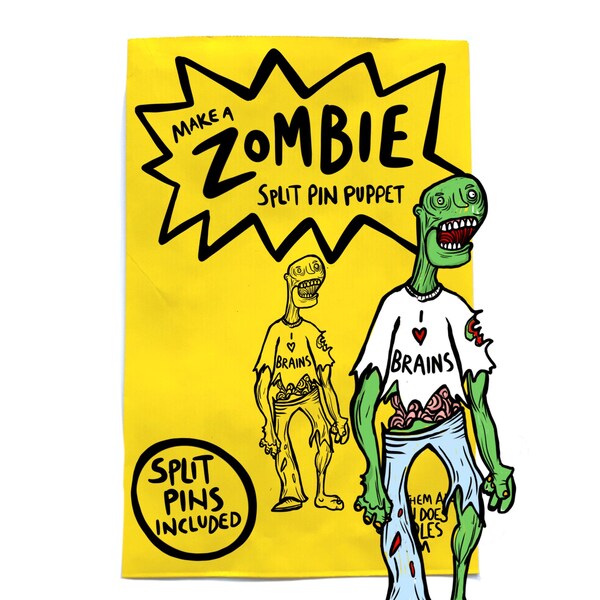 Zombie Pin - Etsy