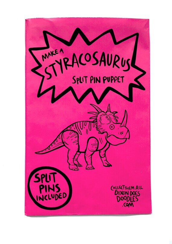 Styracosaurus Split Pin Puppet Dinosaur FREE UK POSTAGE | Etsy