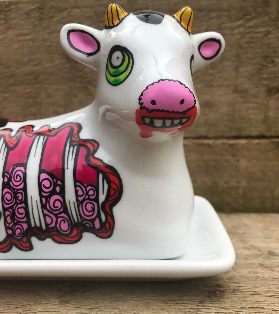 Zombie Cow Butter Dish - Zombie Cow - Butter Dish - Cow - Cow Butter ...