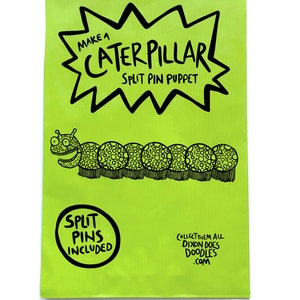 Caterpillar Split Pin Puppet Nature Easter Craft Pack - Etsy