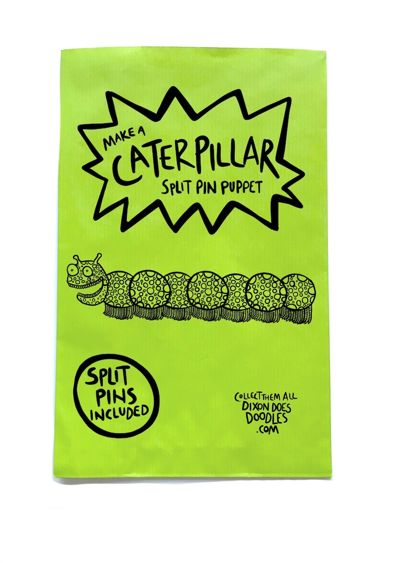 Caterpillar Split Pin Puppet Nature Easter Craft Pack - Etsy