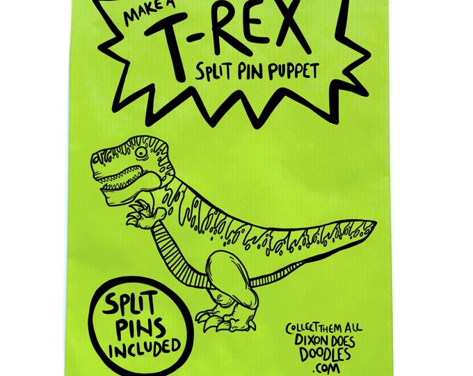 T-rex Split Pin Puppet Dinosaur FREE UK POSTAGE Nature - Etsy