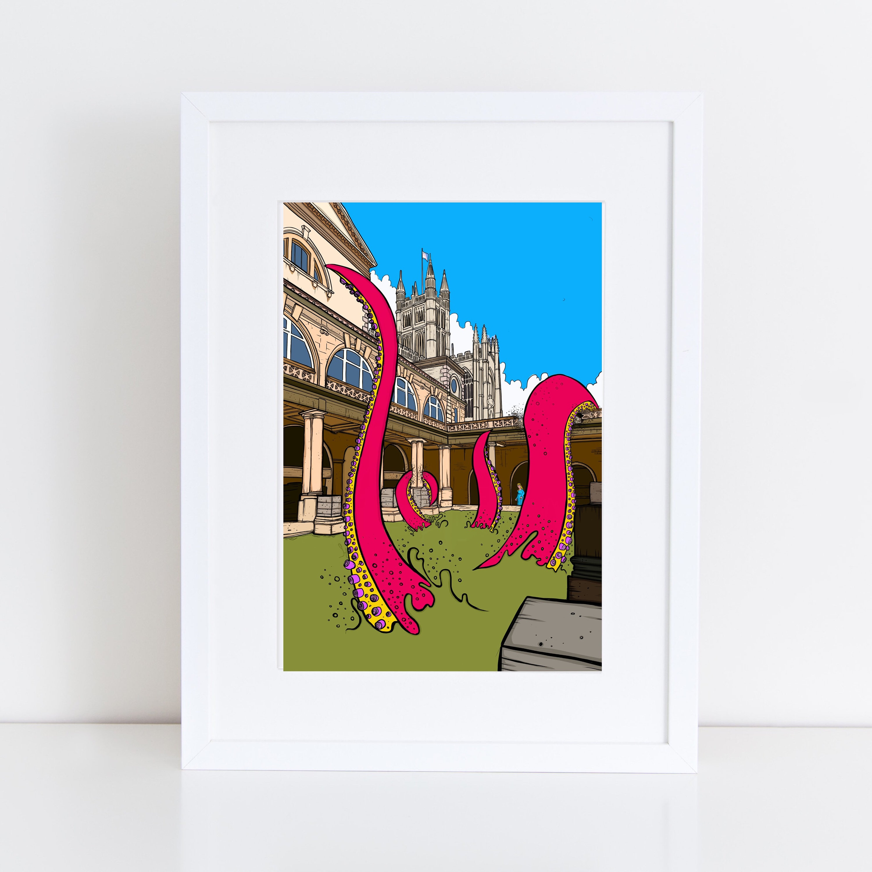 Beast Vs Bath Roman Spa - Illustration - Bath - - Etsy