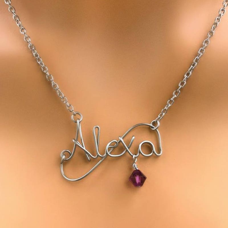 Wire Name Jewelry - Etsy