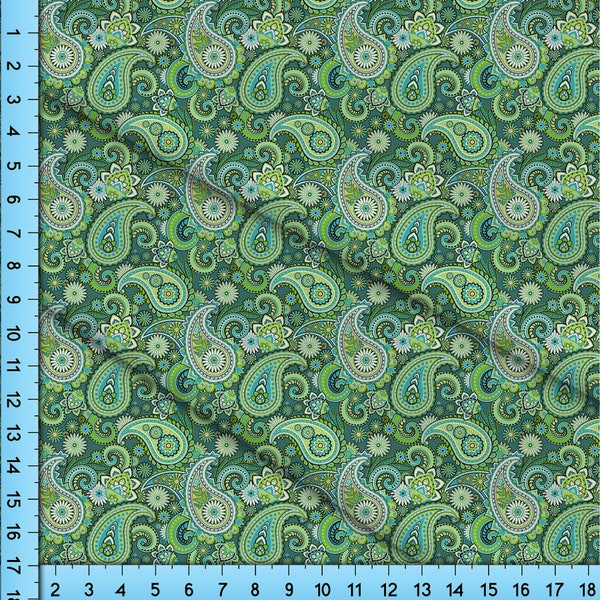 Olive Green Paisley - Etsy