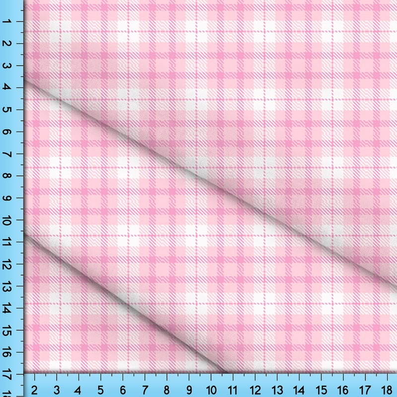 Pink Plaid Fabric - Etsy