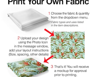 Custom Print Fabric | Etsy