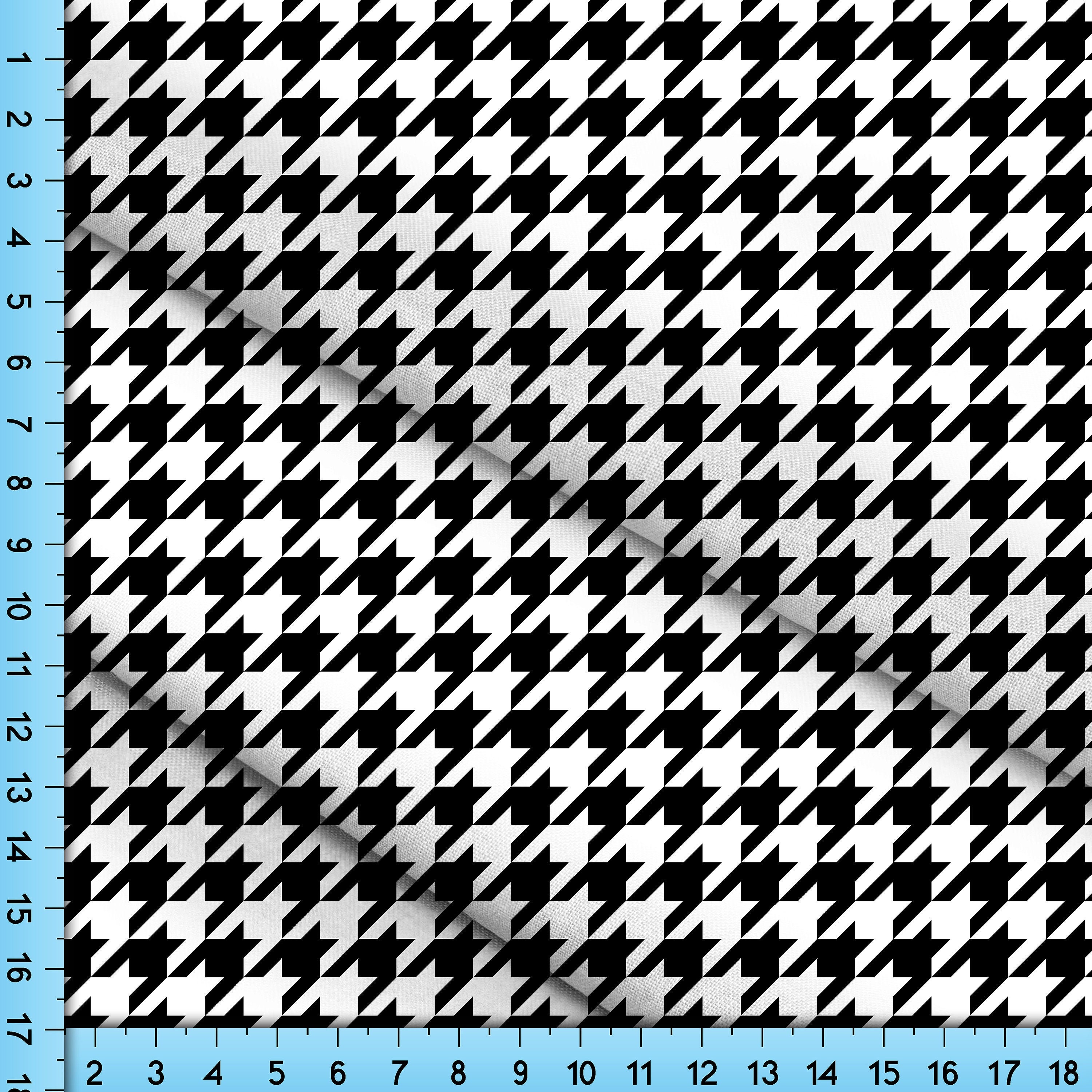 Herringbone Fabric by the Yard Black and White Pattern Printed on the Fabric of Your Choice Etsy